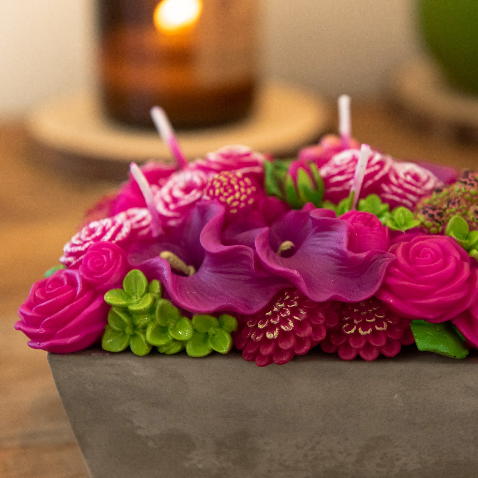 Floral Fusion Flower Arrangement Candle - Southlake Gifts