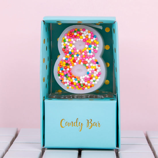 Colorful Sprinkle Candy Embedded Birthday Number Candle – Southlake gifts